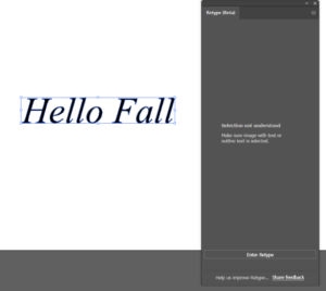 How to Use the Retype Beta Tool in Adobe Illustrator