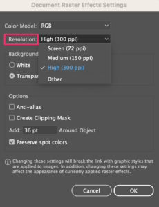 How to Change Resolution (DPI/PPI) in Adobe Illustrator