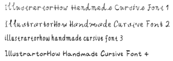 4 Handmade Cursive Fonts for Adobe Illustrator (Free Download)