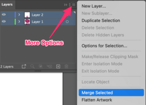 How to Merge/Group Layers in Adobe Illustrator