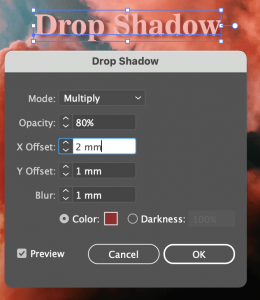 2 Quick Steps to Add Drop Shadow in Adobe Illustrator