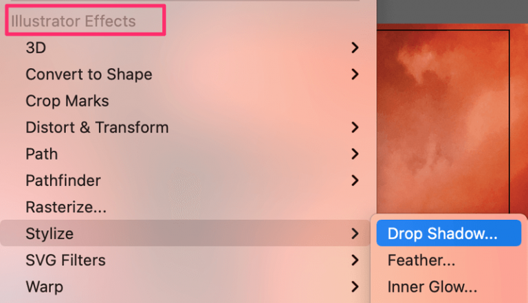 2 Quick Steps to Add Drop Shadow in Adobe Illustrator