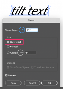 2 Ways to Italicize or Tilt Text in Adobe Illustrator