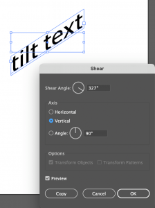 2 Ways to Italicize or Tilt Text in Adobe Illustrator