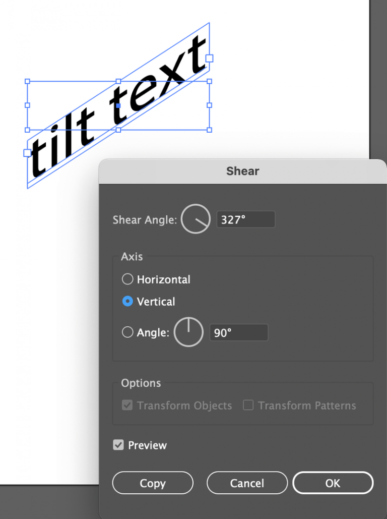 2 Ways to Italicize or Tilt Text in Adobe Illustrator