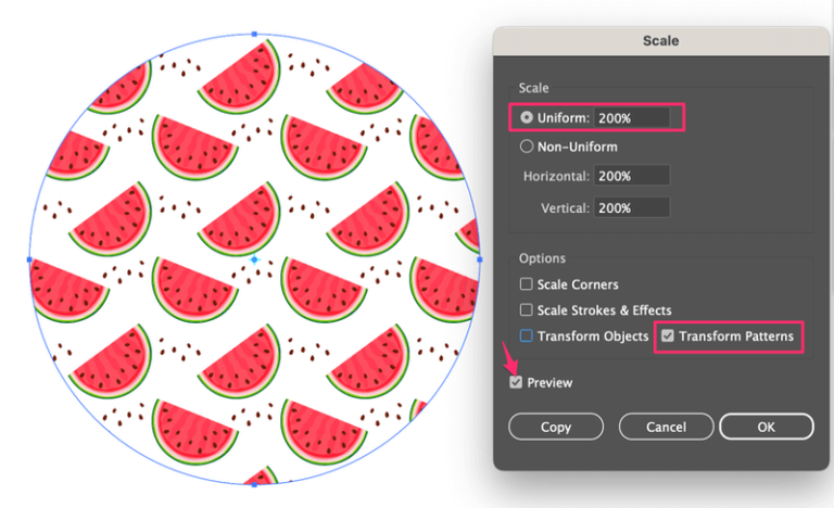 3 Ways to Scale/Resize a Pattern in Adobe Illustrator