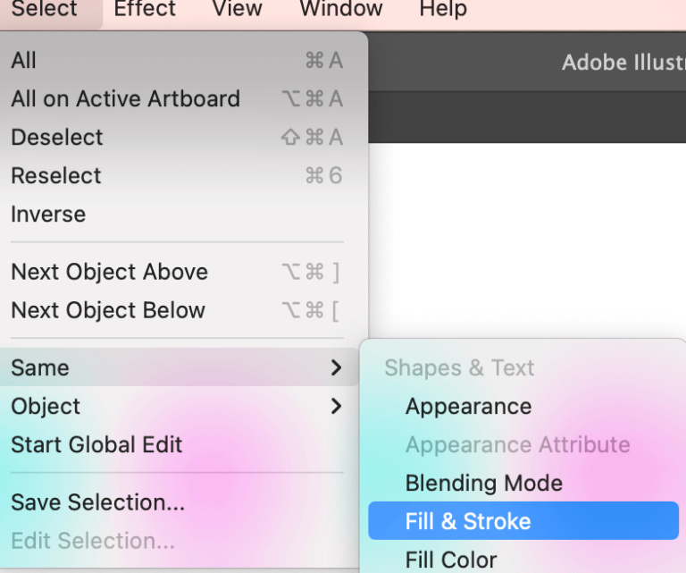 2 Ways to Select All of One Color in Adobe Illustrator