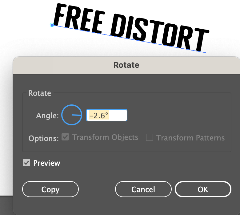 2 Easy Ways To Skew Text In Adobe Illustrator Examples 2 Easy Ways To Skew Text In Adobe Illustrator Examples